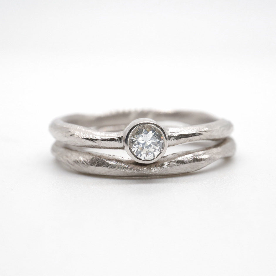 Beach Sand Diamond Ring Collection – Cumbrian Designs Jewellery